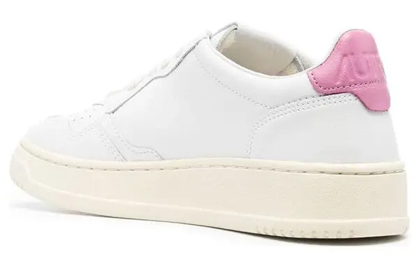 AUTRY Medalist Low Top Sneakers - White/pink