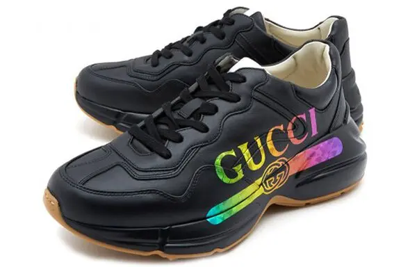 Gucci Rhyton Iridescent Logo Sneakers