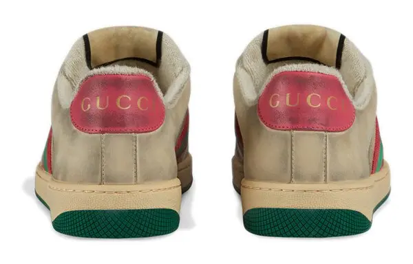 Gucci Screener Distressed Sneakers