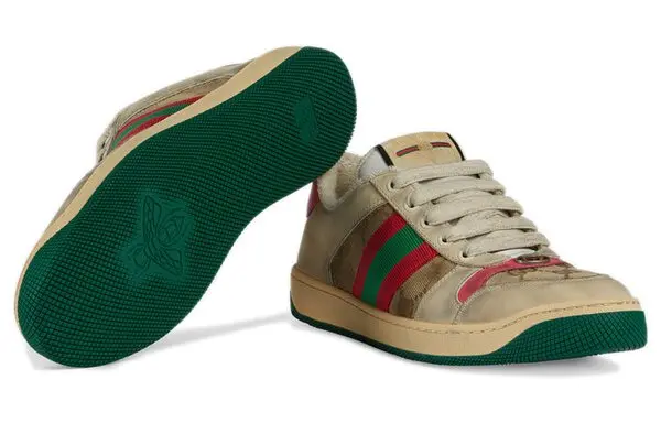 Gucci Screener Distressed Sneakers