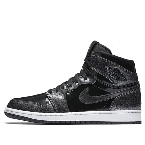 JORDAN Air 1 Retro High "black Patent - Black/white