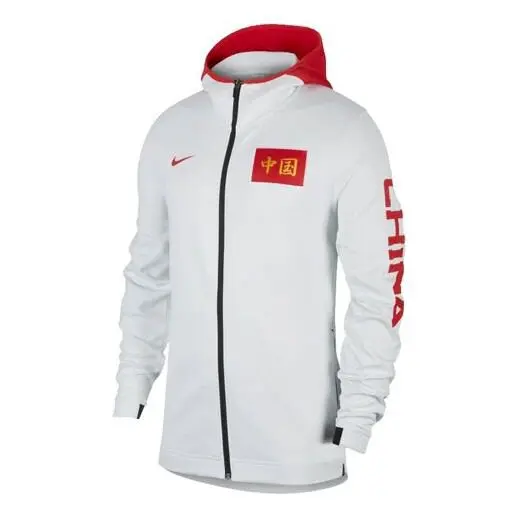 Nike Therma Flex Showtime Basketball Hoodie - White