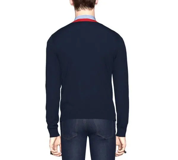 Gucci Bee Print V-neck Sweater