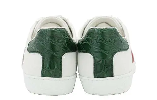 Gucci Ace Crocodile Sneakers - Green