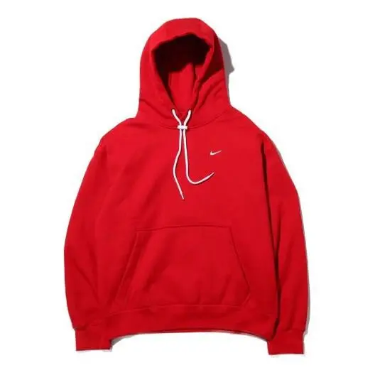 Nike Fleece Drawstring Hoodie - Red