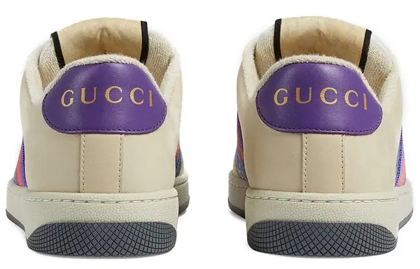 Gucci Screener Gg Lam Sneakers - Blue