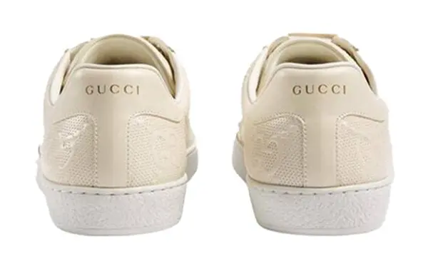 Gucci Ace Gg Embossed Sneakers - White