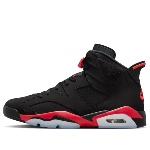 JORDAN Retro High Top Sneakers - Black/light Crimson