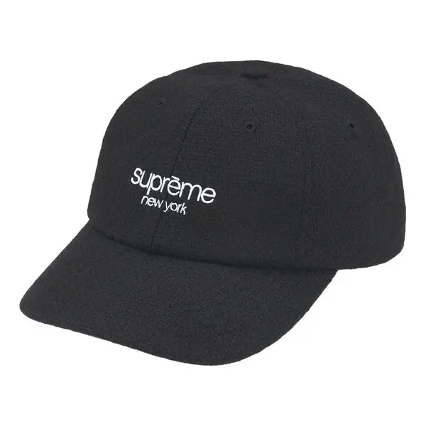 Supreme Harris Tweed® 6-panel Cap - Black