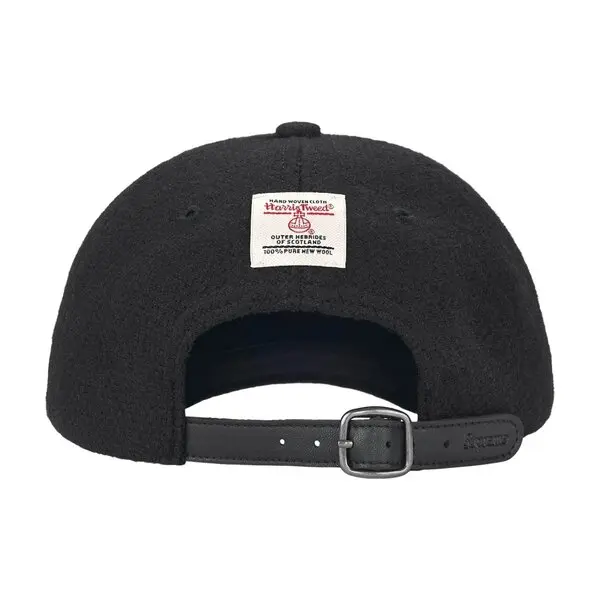 Supreme Harris Tweed® 6-panel Cap - Black