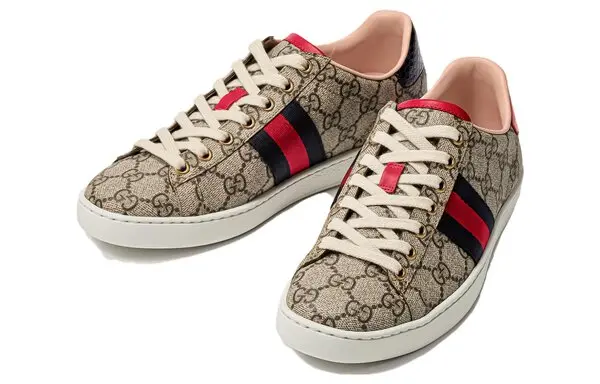 Gucci Ace Gg Supreme Sneakers - Beige/ebony