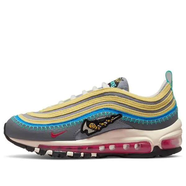 Nike Max 97 "air Sprung" Sneakers - Grey/yellow/red