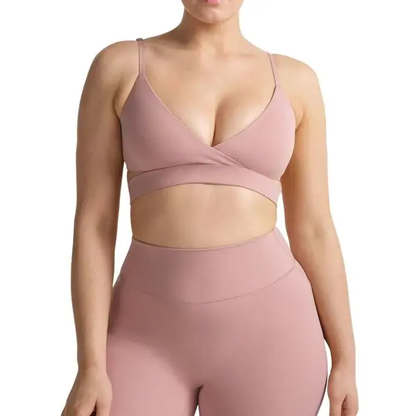 Nike X Skims Matte Wrap Front Bra - Himalayan