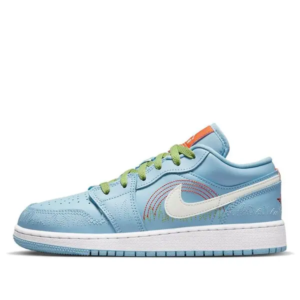 JORDAN 1 Low Se Stitch Sneakers - Blue