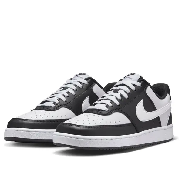 Nike Court Vision Low Next Nature Sneakers - Black/white