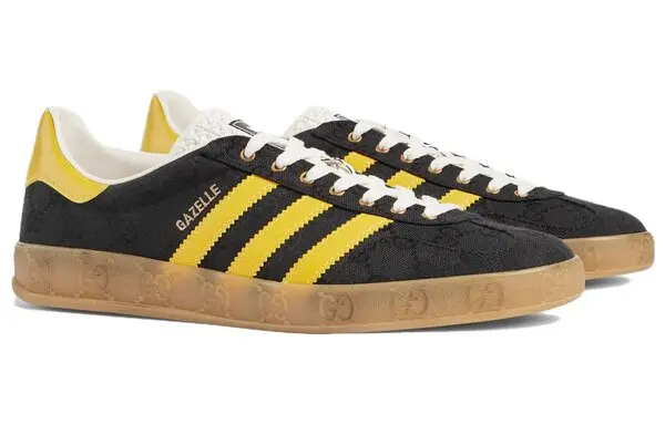 Gucci Adidas X Gazelle Sneakers - Yellow/black