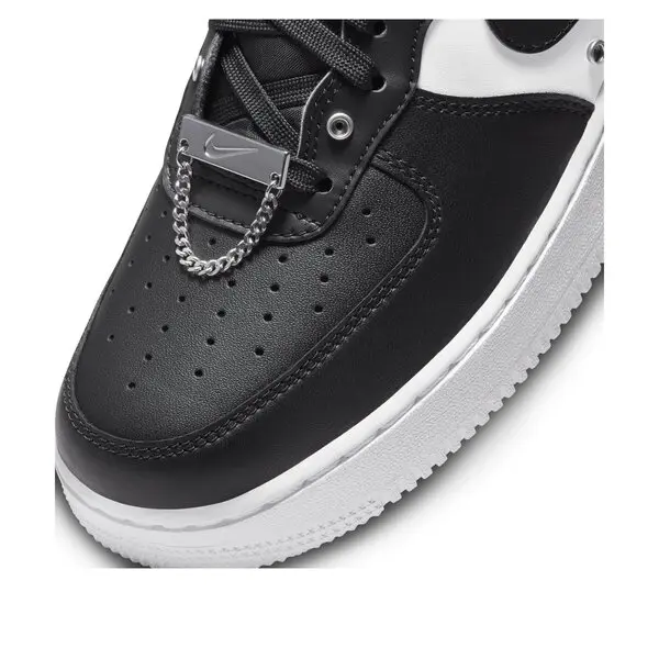 Nike Force 1 '07 Premium "silver Chain" Black - Black/white