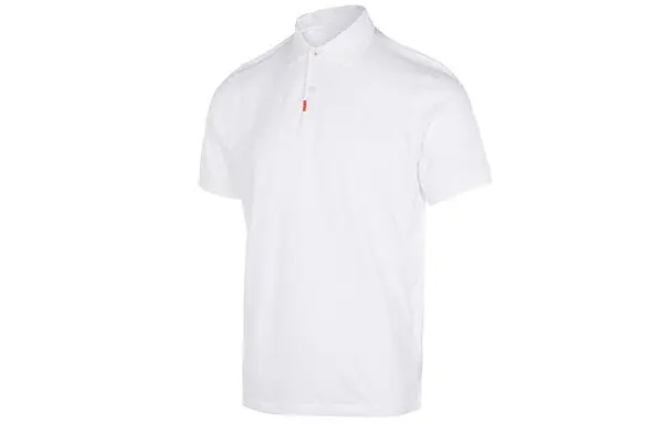 Nike Solid Color Logo Embroidered Half-fastening Pullover Short Sleeve White Polo Shirt