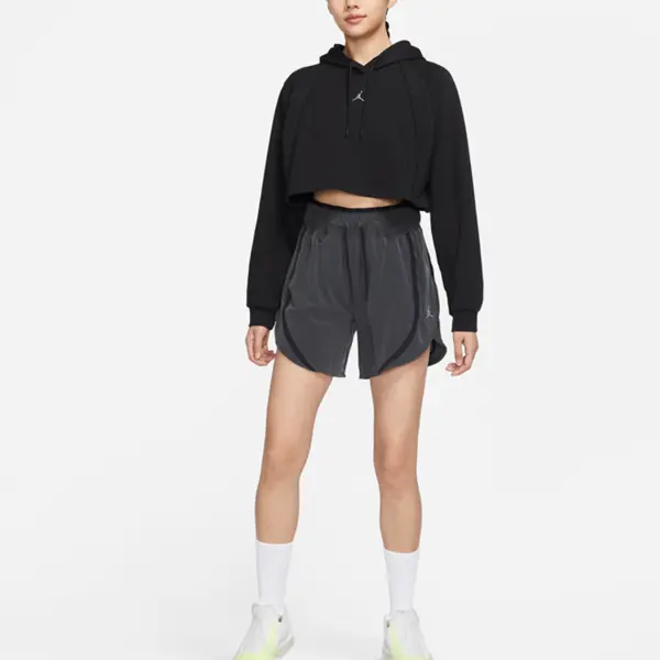 JORDAN Crop Pullover Fleece Hoodie