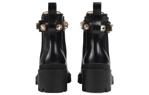 Gucci Ankle Boot With Embellished Belt