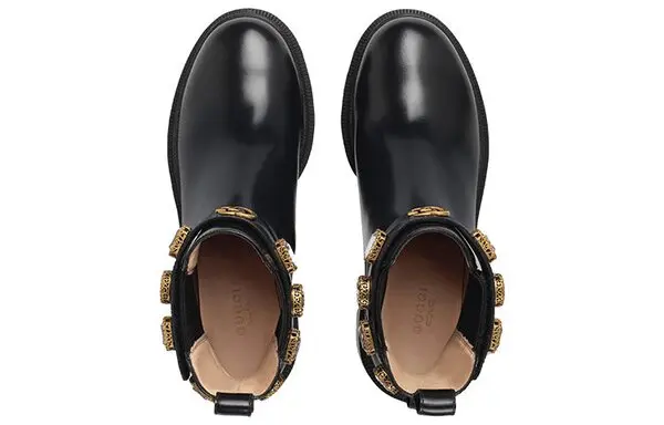 Gucci Ankle Boot With Embellished Belt