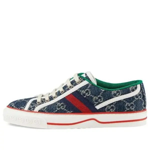 Gucci Tennis 1977 Denim Sneakers - Dark Blue/ivory