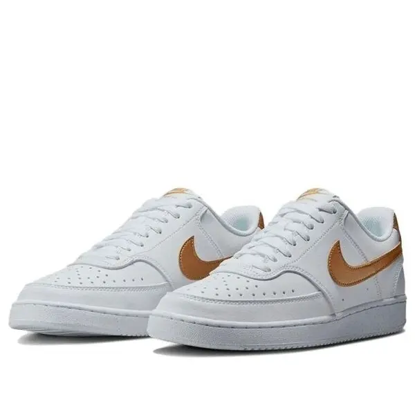 Nike Court Vision Low Next Nature Sneakers - White/gold