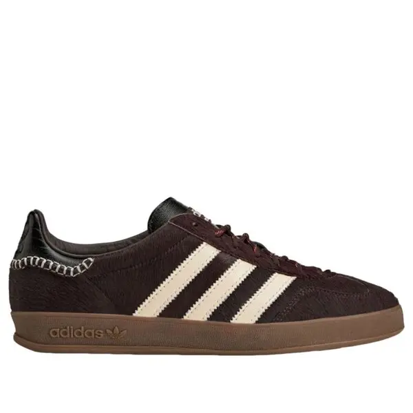 Adidas X Wales Bonner Gazelle Indoor "pony Hair" Sneakers - Brown/black
