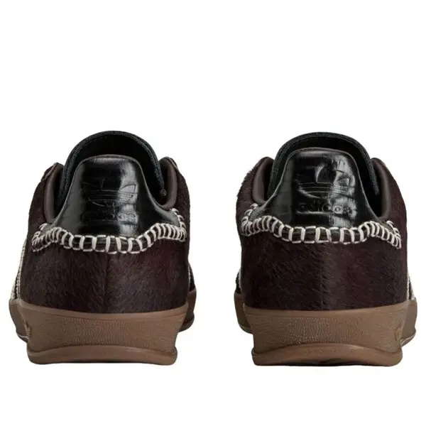 Adidas X Wales Bonner Gazelle Indoor "pony Hair" Sneakers - Brown/black