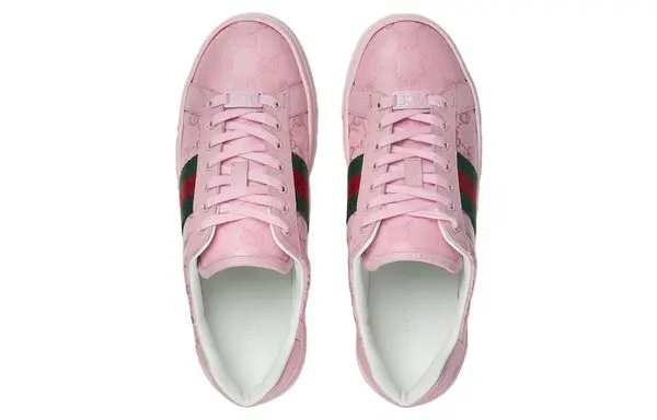 Gucci Ace Sneaker With Web Detail - Pink