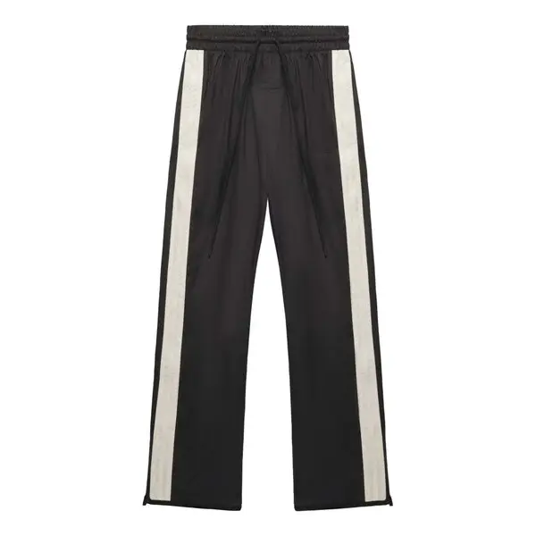 Adidas Fear Of God Athletics Relaxed Woven Pants Asia Sizing 'black Beige - Black/beige