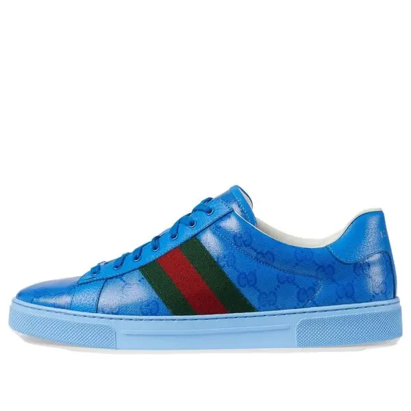 Gucci Ace Gg Crystal Canvas Sneakers - Blue