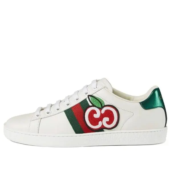 Gucci Ace Low Gg Apple Patch Sneakers