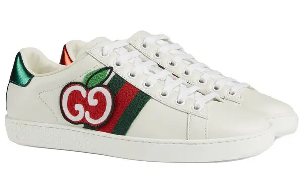 Gucci Ace Low Gg Apple Patch Sneakers