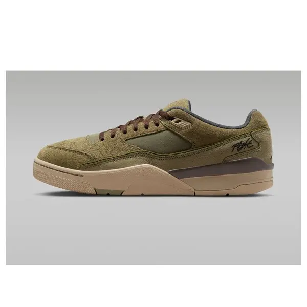 JORDAN Air Flight Court Sneakers - Medium Olive/khaki/baroque Brown