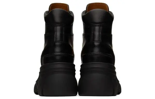 Gucci Interlocking Lace-up Boots