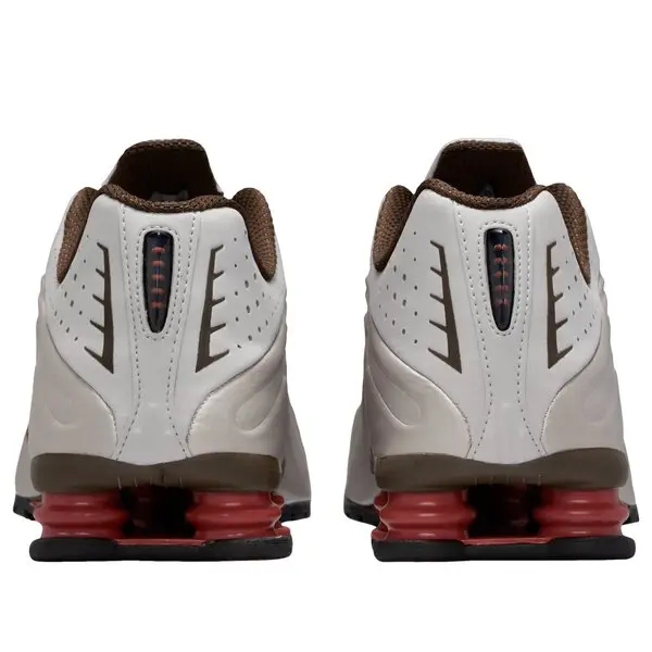 Nike Shox R4 Sneakers - White/red/grey