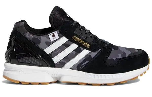 Adidas X Bape X Undefeated Zx 8000 "a-zx Series Camo - Black