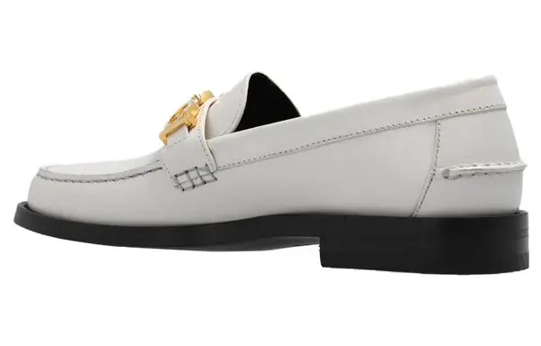 Gucci Loafer With Metal Logo - White