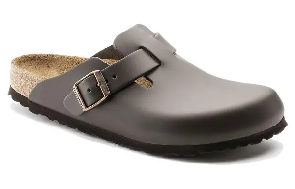 BIRKENSTOCK Boston Leather Clogs - Brown