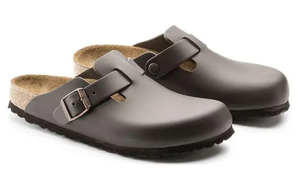 BIRKENSTOCK Boston Leather Clogs - Brown