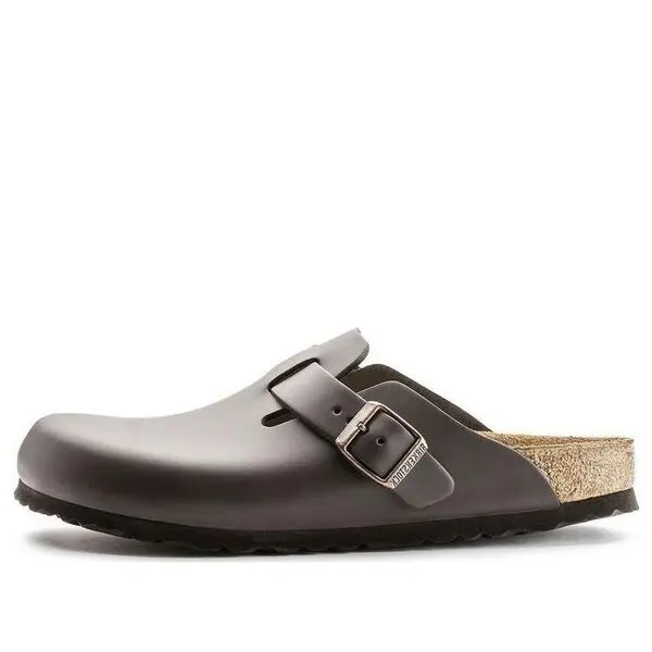 BIRKENSTOCK Boston Leather Clogs - Brown