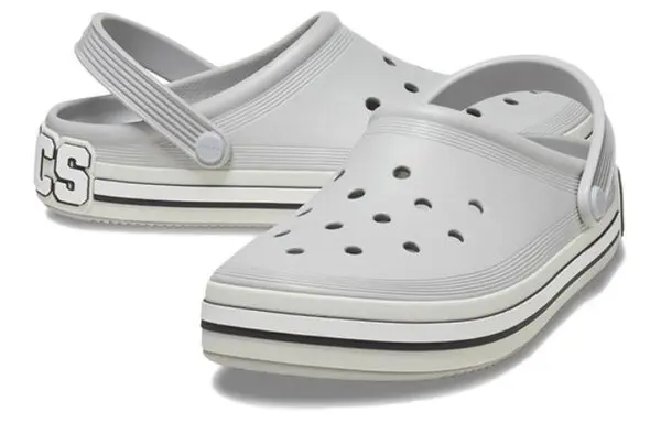 CROCS Off Court Clogs - Grey/white/black