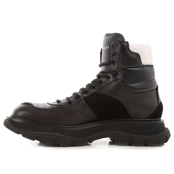 Alexander McQueen Leather Ankle Boots - Black/brown