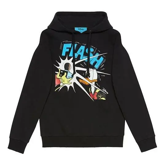 Gucci X Disney "flash" Printed Long Sleeve Sweater - Black