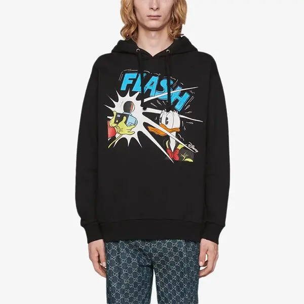 Gucci X Disney "flash" Printed Long Sleeve Sweater