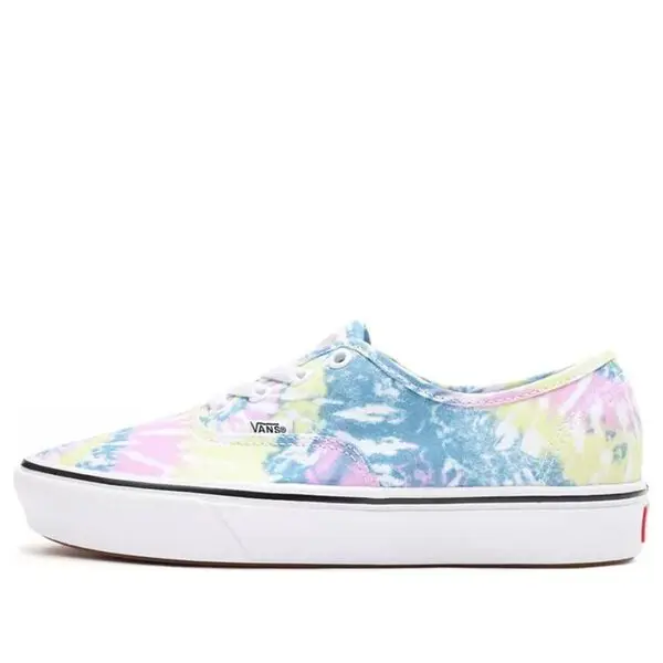 VANS Authentic Comfycush "tie-dye" Sneakers - White/blue