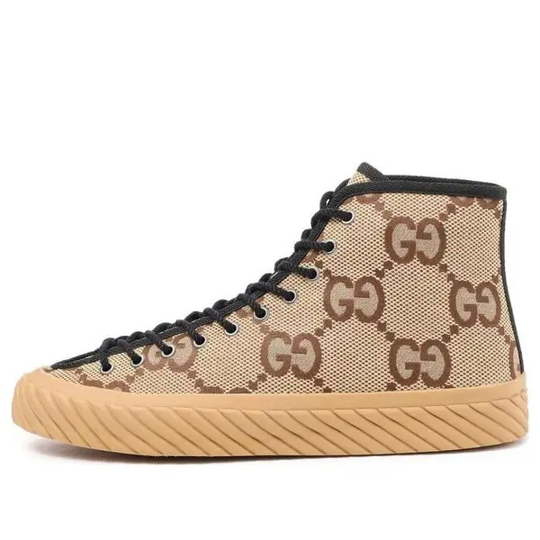 Gucci High Top Sneakers With Maxi Gg Motif
