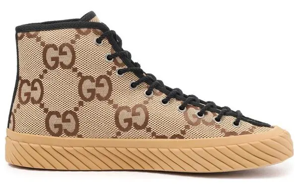 Gucci High Top Sneakers With Maxi Gg Motif