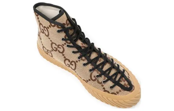 Gucci High Top Sneakers With Maxi Gg Motif